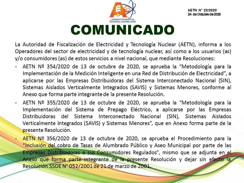 Autoridad de Electricidad y Tecnología Nuclear - Página Web Oficial